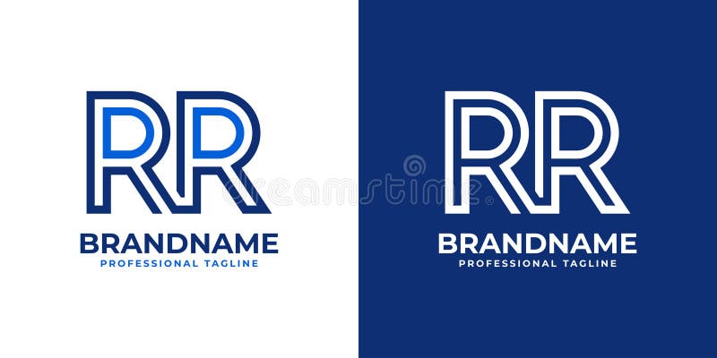 Letters RR Line Monogram Logo, Suitable for Business with RR Initials ...