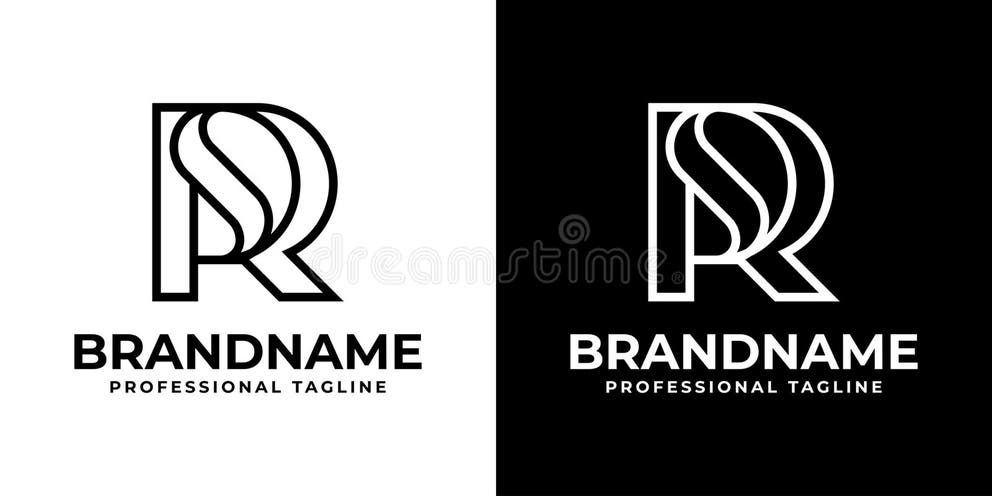 Letters RS Monogram Logo Set, Suitable for Any Business with SR or RS ...