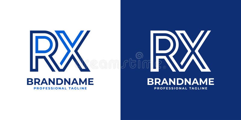 Letters RX Line Monogram Logo, Suitable for Business with RX or XR ...