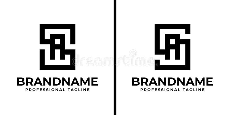 Letters SA Monogram Logo, Suitable for Any Business with AS or SA ...
