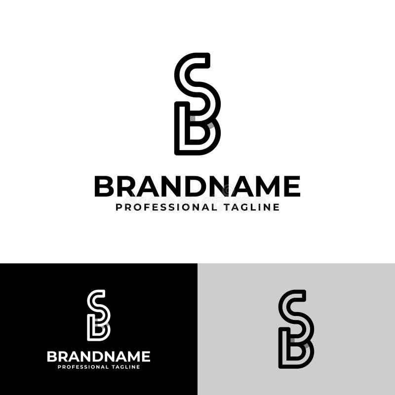 Letters SB Monogram Logo, Suitable for Business with SB or BS Initials ...