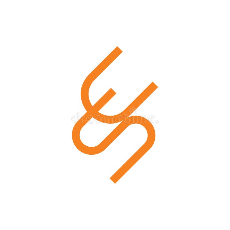 Letters Se Simple Linked Line Geometric Logo Vector Stock Vector ...