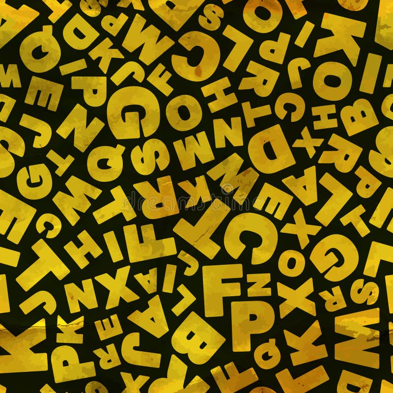 Letters. Seamless pattern. stock vector. Illustration of scrawl - 34614184