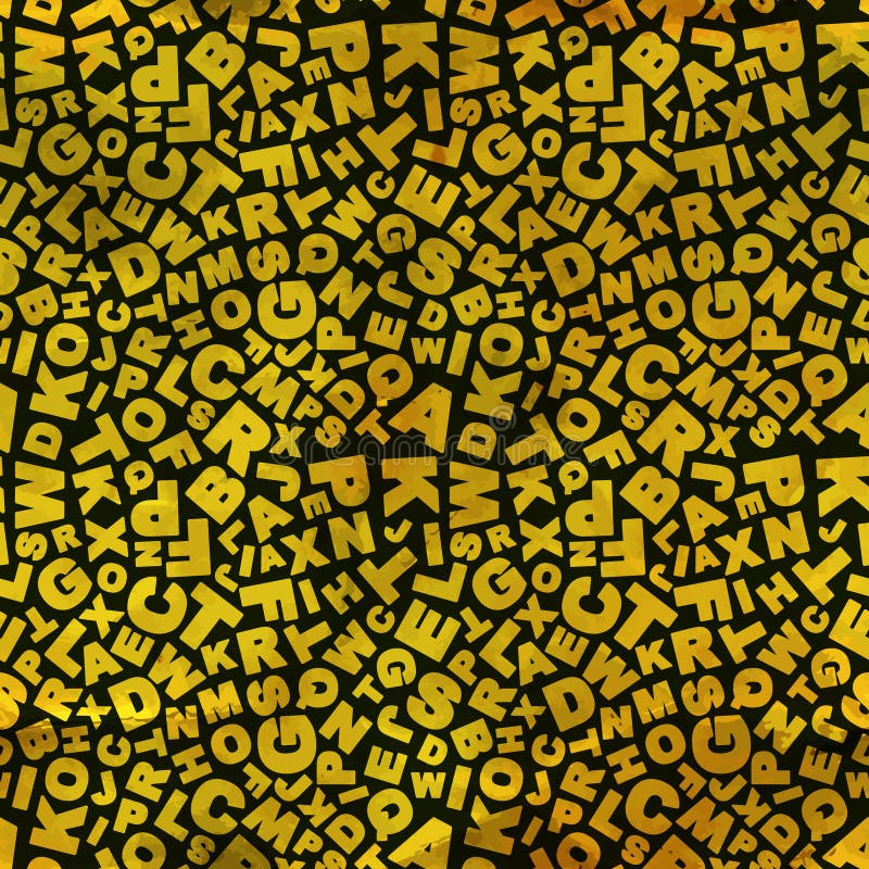 Letters. Seamless pattern. stock vector. Illustration of scrawl - 34614184