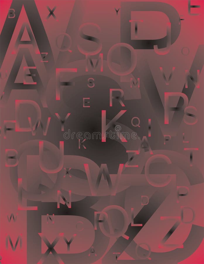 Letters set red stock vector. Illustration of bell, background - 7222865