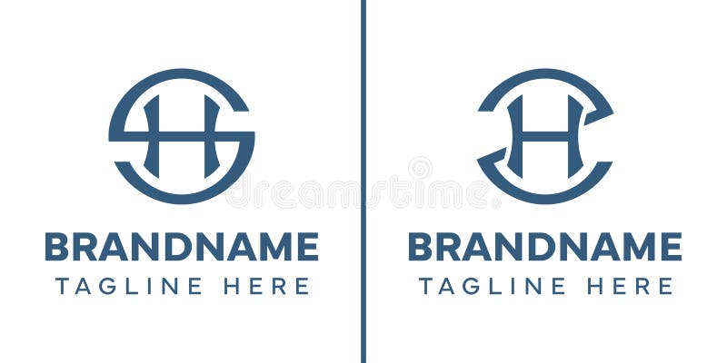 Letters SH and ZH Monogram Logo, Suitable for Any Business with SH HS ...