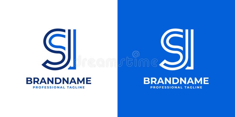Letters SI Line Monogram Logo, Suitable for Business with SI or is ...