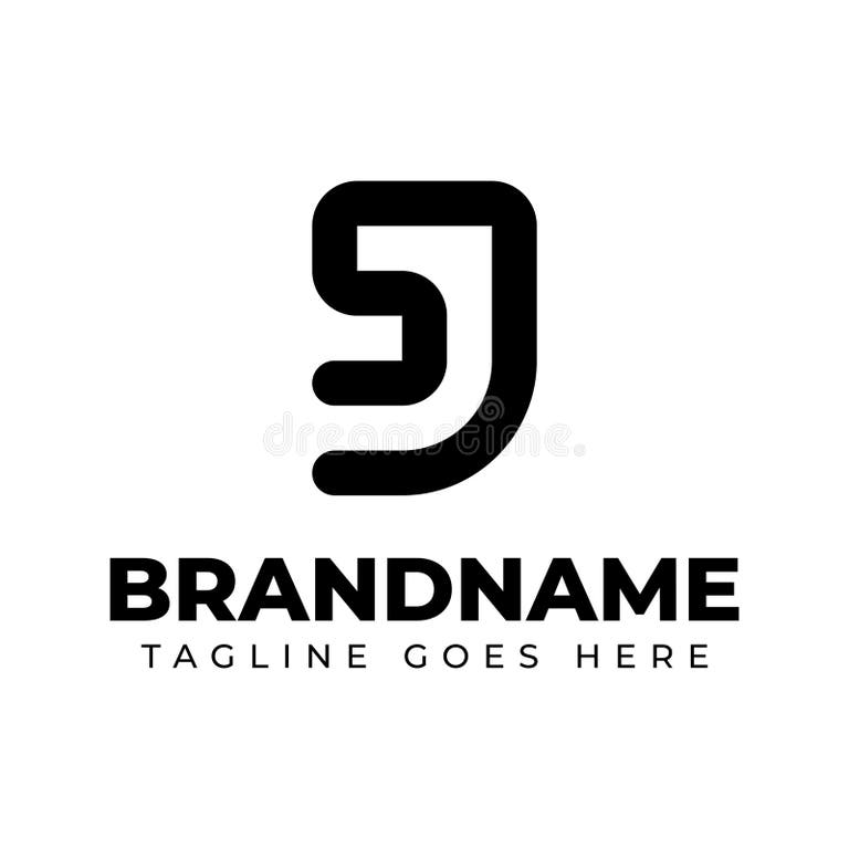 Letters SJ Monogram Logo, for Business with JS or SJ Initials Stock ...