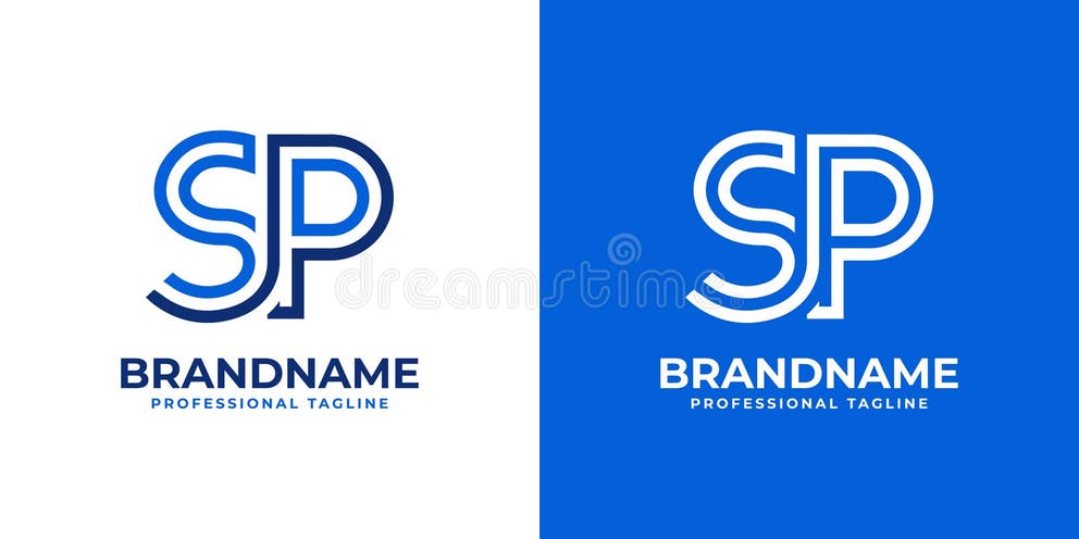Letters SP Line Monogram Logo, Suitable for Business with SP or PS ...