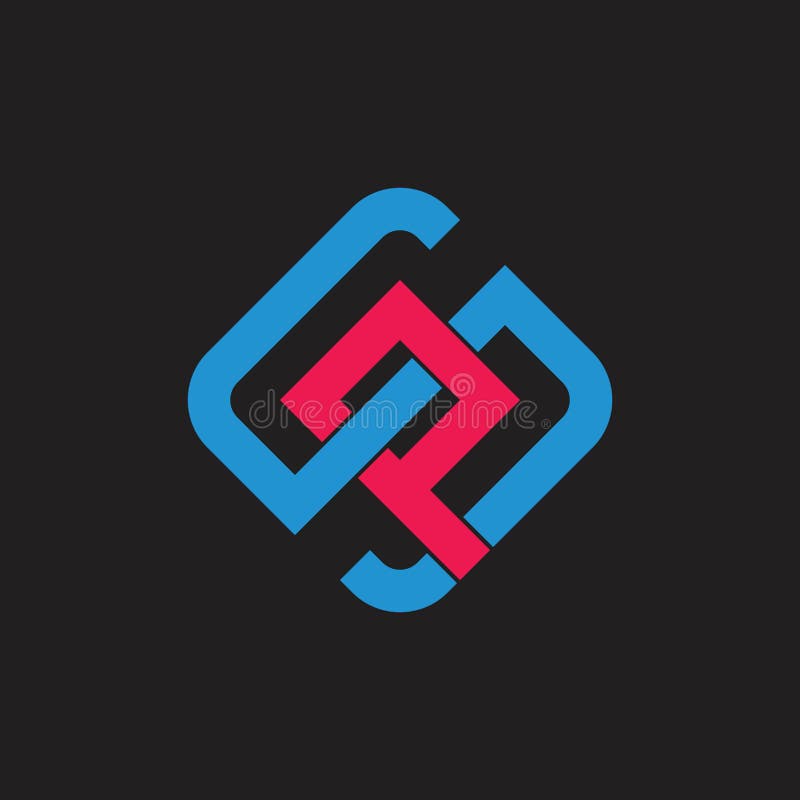 Letters Sp Linked Geometric Line Logo Vector Stock Vector ...