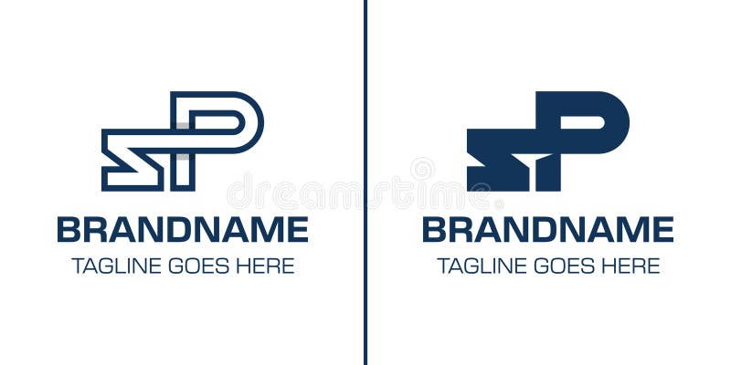 Letters SP Monogram Logo Set, Suitable for Any Brand with PS or SP ...