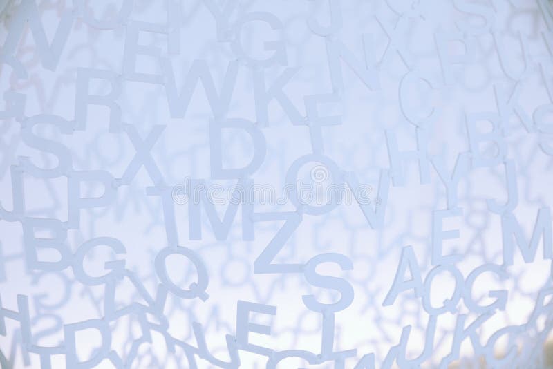 Letters in Space. Abstraction of Letters Stock Illustration ...