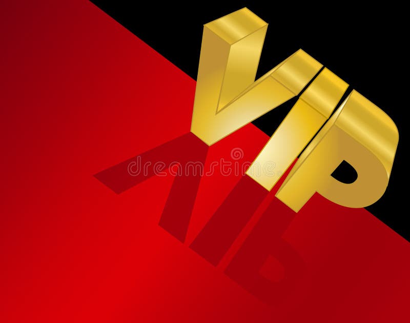 Letters Spelling VIP on the Red Carpet Stock Vector - Illustration of ...