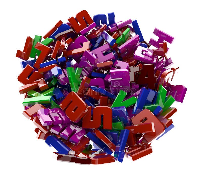 Letters and sphere stock illustration. Illustration of type - 32620038