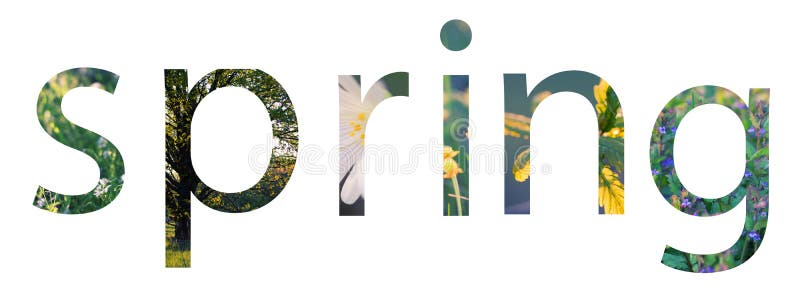 Letters spring concept stock photo. Image of concept - 85470056