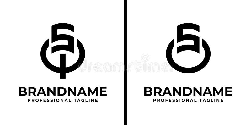 Letters SQ and so Monogram Logo, Suitable for Any Business with SQ, QS ...