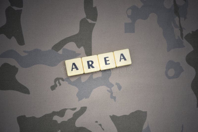 Letters with Text Area on the Khaki Background. Military Concept Stock ...