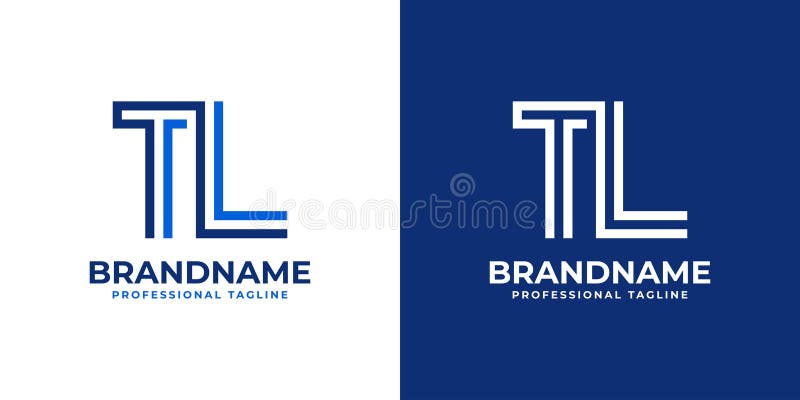 Letters TL Line Monogram Logo, Suitable for Business with TL or LT ...