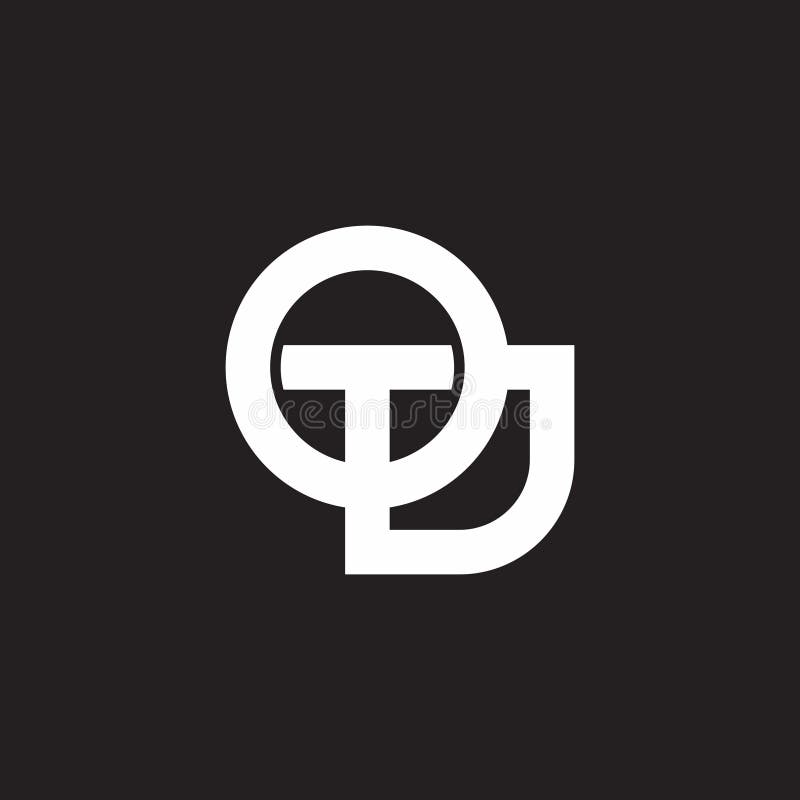 Letters Tod Simple Linked Overlap Logo Vector Stock Vector ...