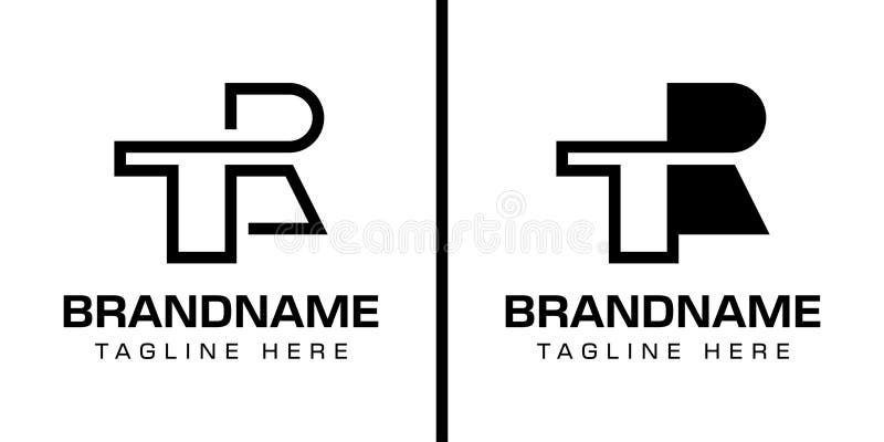 Letters TR or RT Monogram Logo Set, Suitable for Any Business with TR ...