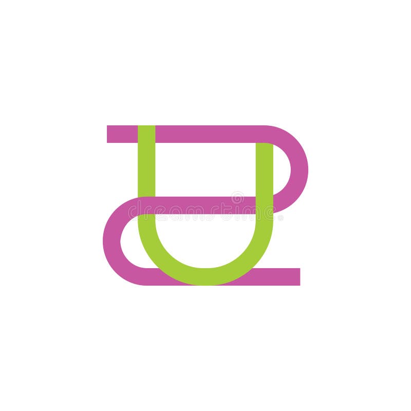 Letters Us Simple Linked Logo Vector Stock Vector - Illustration of ...