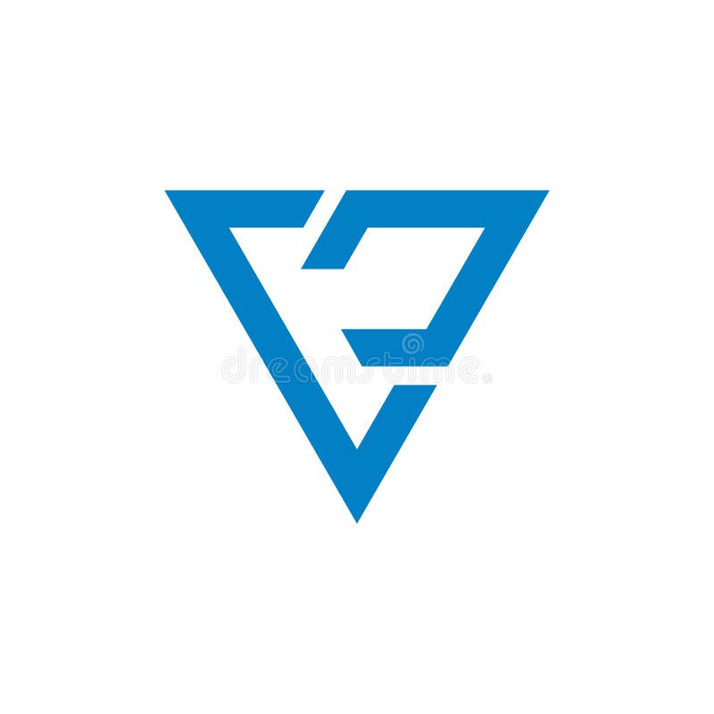 Letters V Triangle Arrows Logo Vector Stock Illustration - Illustration ...