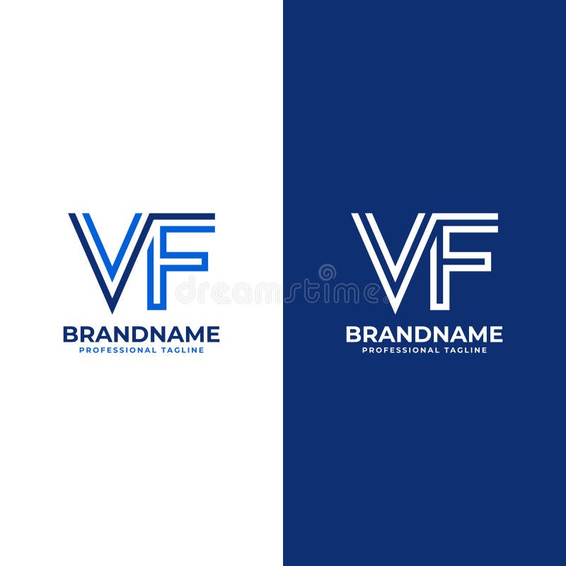 Letters VF Line Monogram Logo, Suitable for Business with FV or VF ...