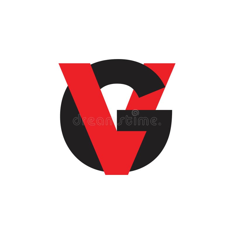 VG V G Letter Logo Design. Creative Icon Modern Letters Vector L Stock ...