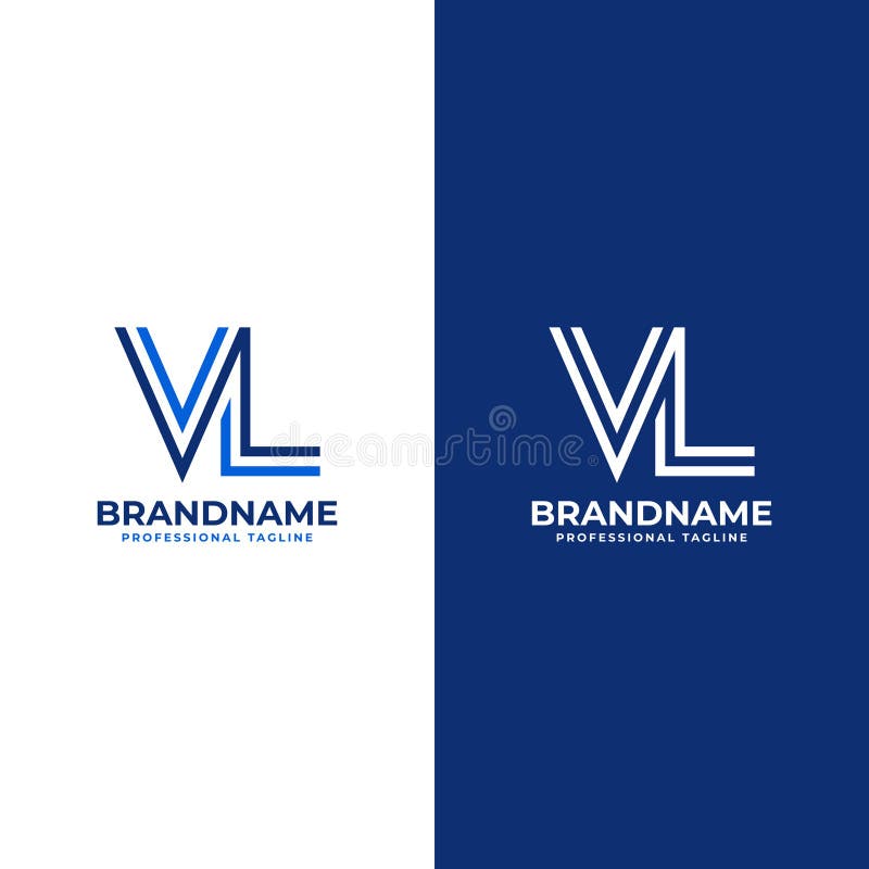 Letters VL Line Monogram Logo, Suitable for Business with LV or VL ...