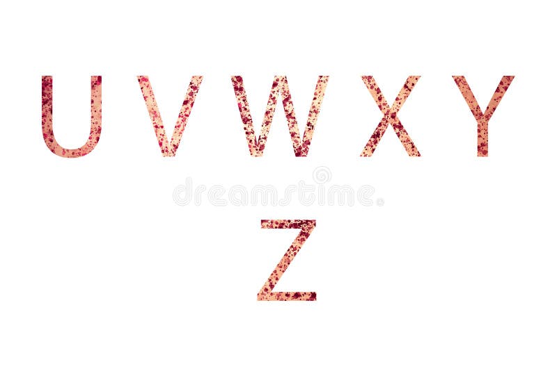 Letters on a White Background Stock Illustration - Illustration of ...