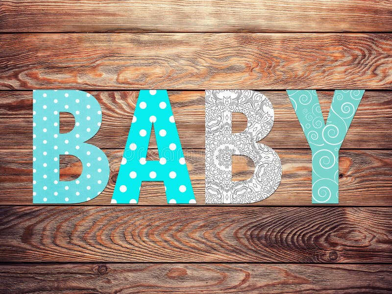 Letters of word baby stock image. Image of hanging, child - 98393575