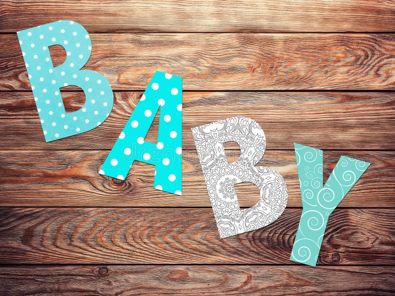 Letters of word baby stock photo. Image of little, cute - 41191454