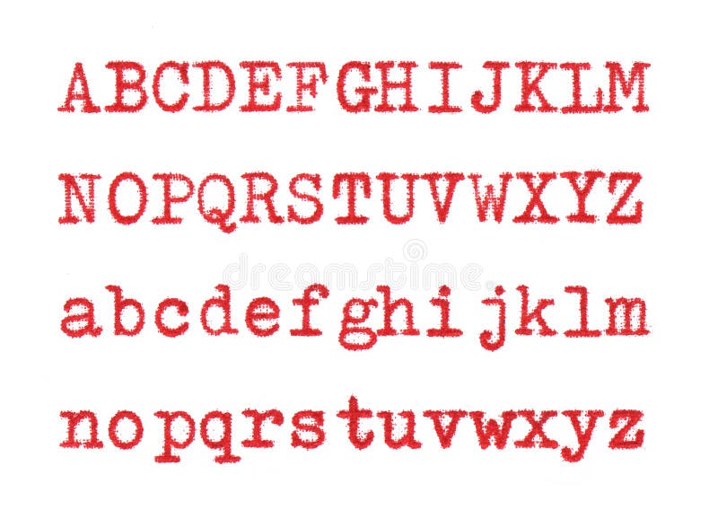 Red letters ABCD stock photo. Image of space, document - 29871518