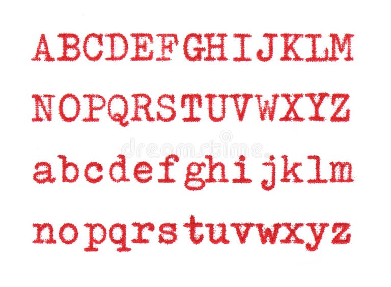 Red letters ABCD stock photo. Image of space, document - 29871518