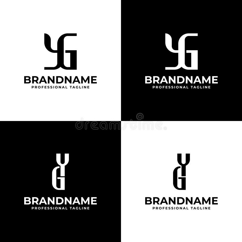 Letters YG and GY Monogram Logo, Suitable for Any Business with GY or ...