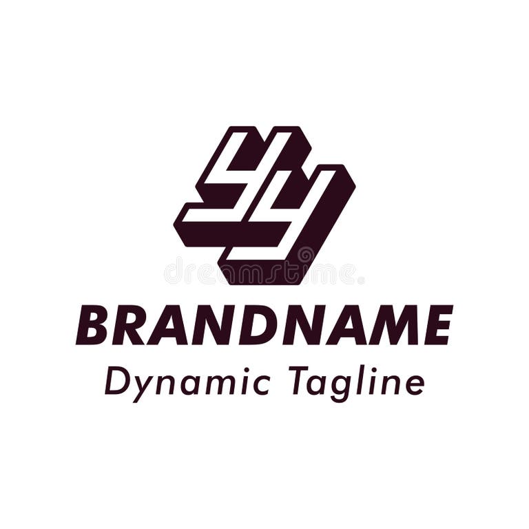 Letters YY 3D Monogram Logo, Suitable for Business with YY Initials ...