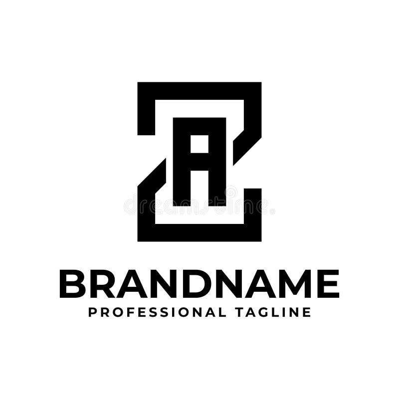Letters ZA Monogram Logo, Suitable for Any Business with AZ or ZA ...