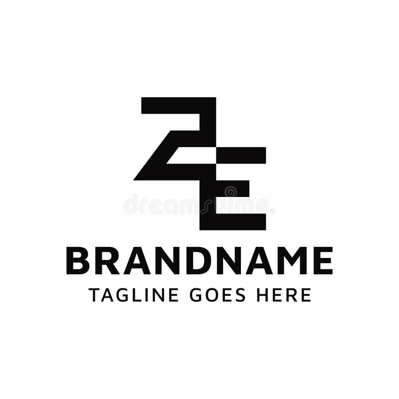 Letters ZE Monogram Logo Set, Suitable for Any Business with EZ or ZE ...