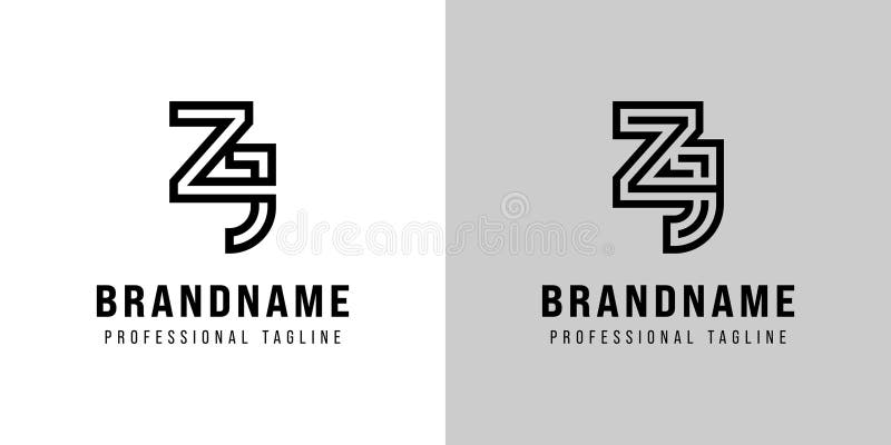 Letters ZJ Monogram Logo, Suitable for Any Business with ZJ or JZ ...