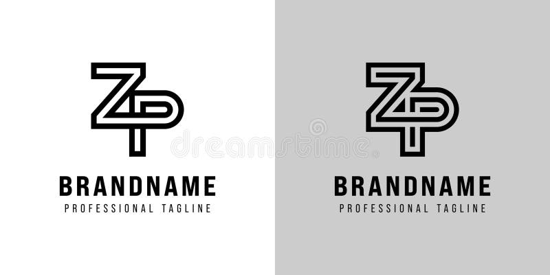 Letters ZP Monogram Logo, Suitable for Any Business with ZP or PZ ...