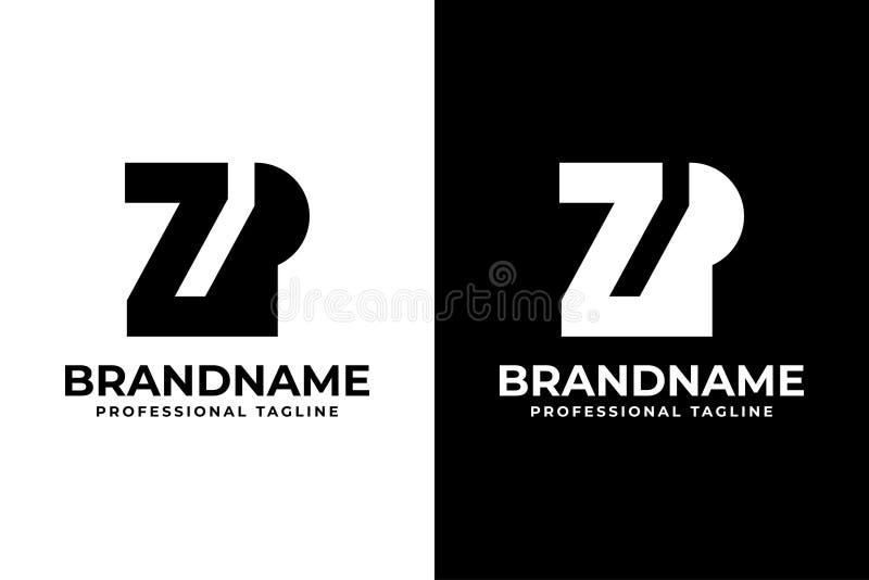 Letters ZP Monogram Logo, Suitable for Any Business with ZP or PZ ...