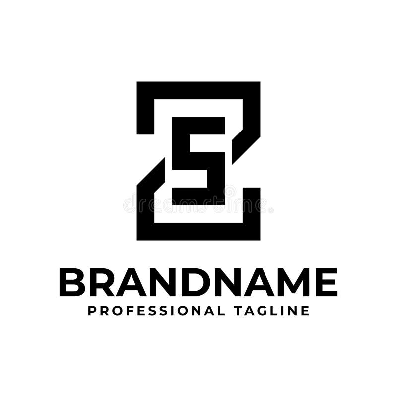 Letters ZS Monogram Logo, Suitable for Any Business with ZS or SZ ...