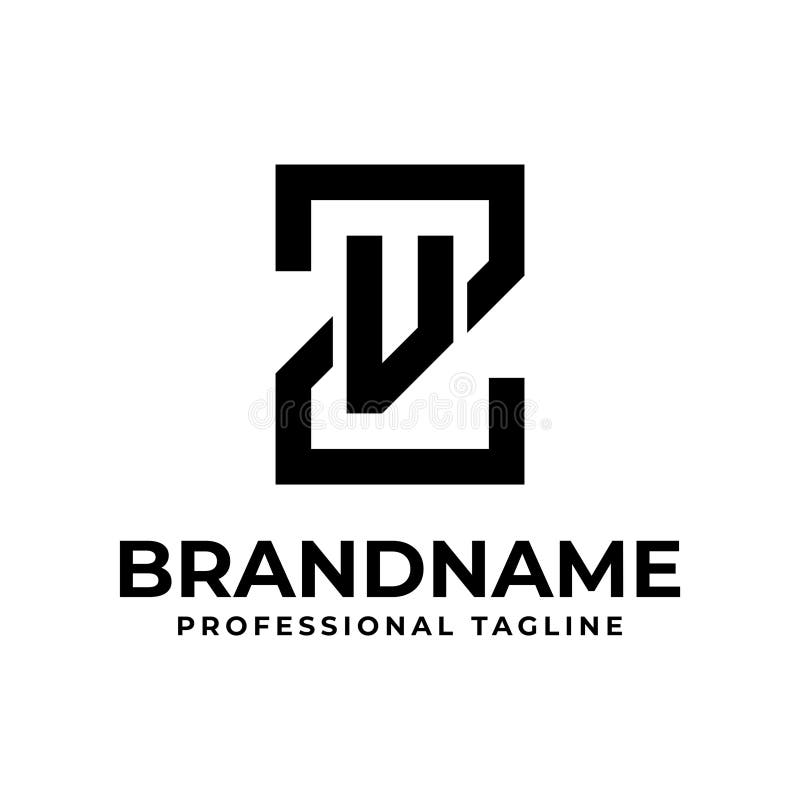 Letters ZV Monogram Logo, Suitable for Any Business with ZV or VZ ...