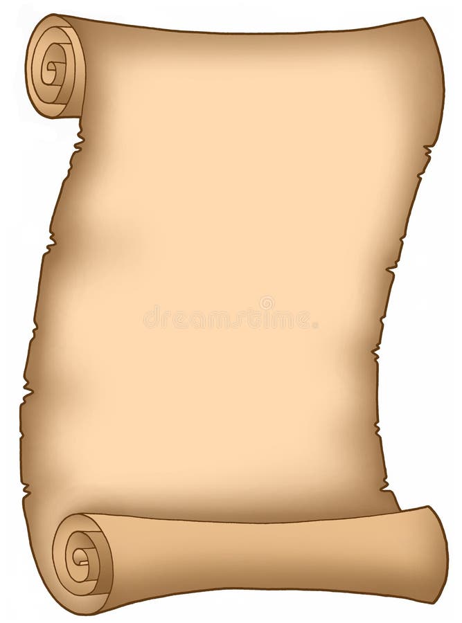 Lettre 1 de parchemin illustration stock. Illustration du lettre - 5308214