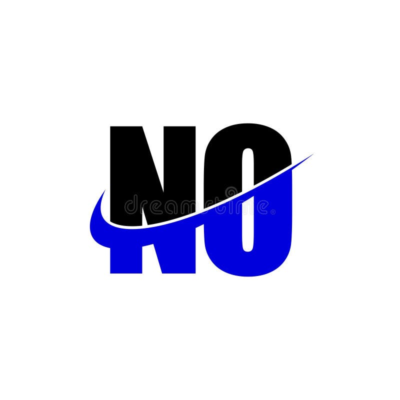 Lettre Aucun Logo Monogramme Simple. Illustration de Vecteur ...