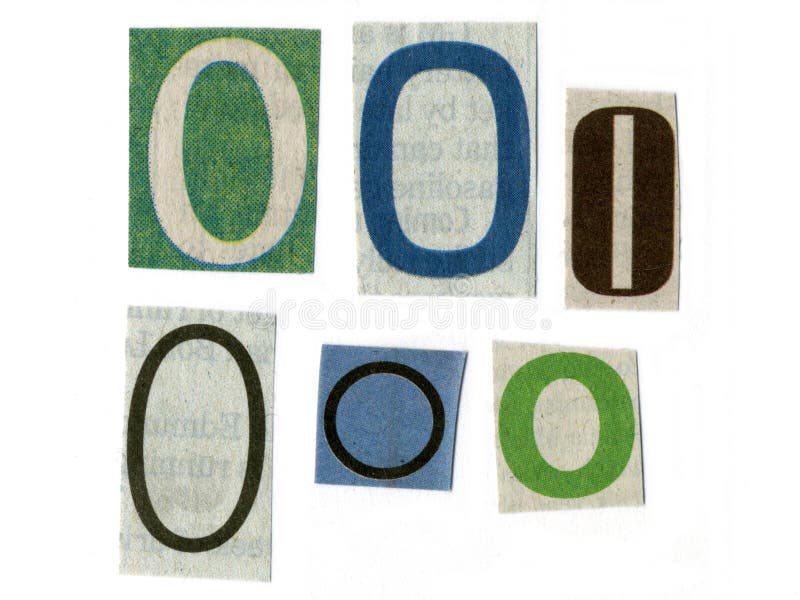 Lettre Coupée Du Papier Journal Image stock - Image du transmission ...