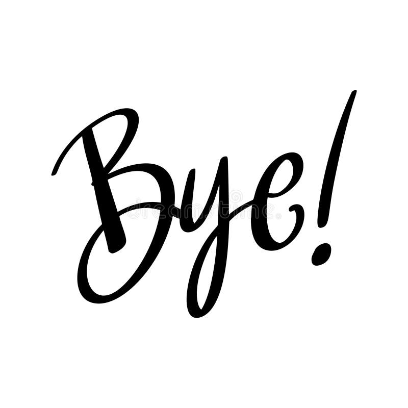 Lettre D'adieu, Phrase Conception D'affiche Calligraphie Illustration ...