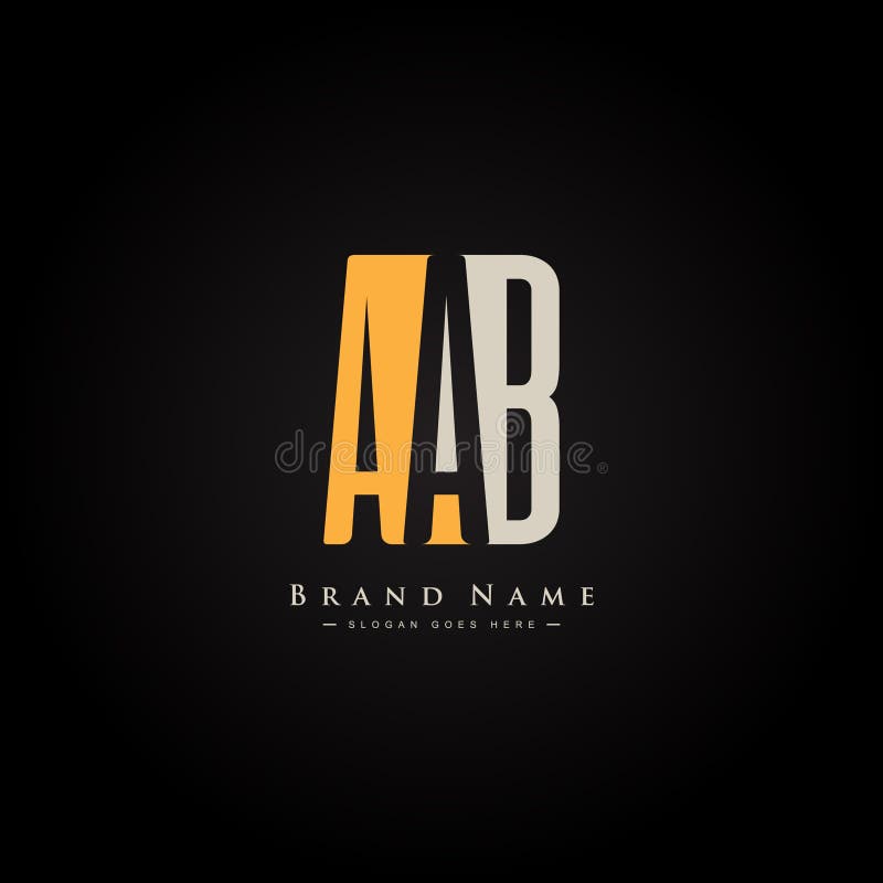 Lettre Initiale Logo Ab Logo Commercial Minimal Pour Les Alphabets a Et ...