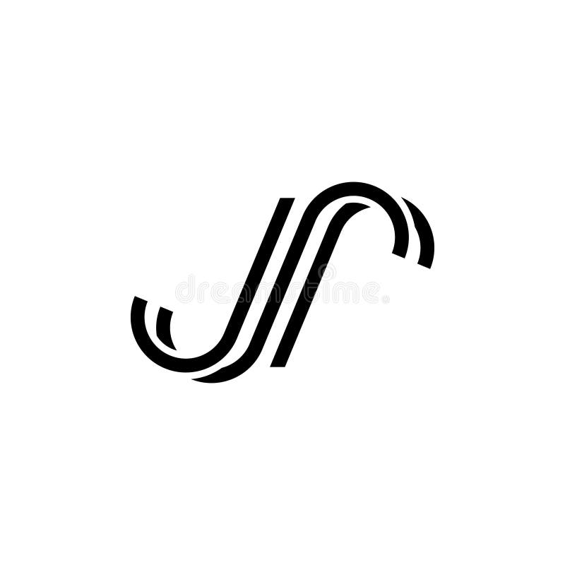 Lettre j r monogramme illustration de vecteur. Illustration du marque ...
