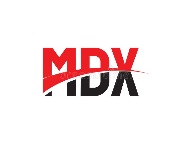 Lettre Mdx Conception Initiale Du Logo Illustration de Vecteur ...